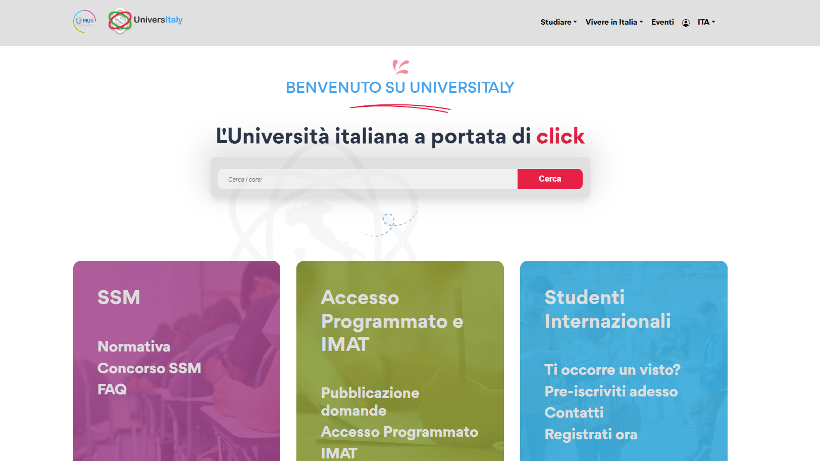 Universitaly: come funziona per i punteggi di medicina e veterinaria ...