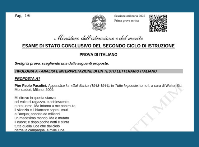 Maturità 2025: le tracce ufficiali della prima prova in PDF | Studenti.it